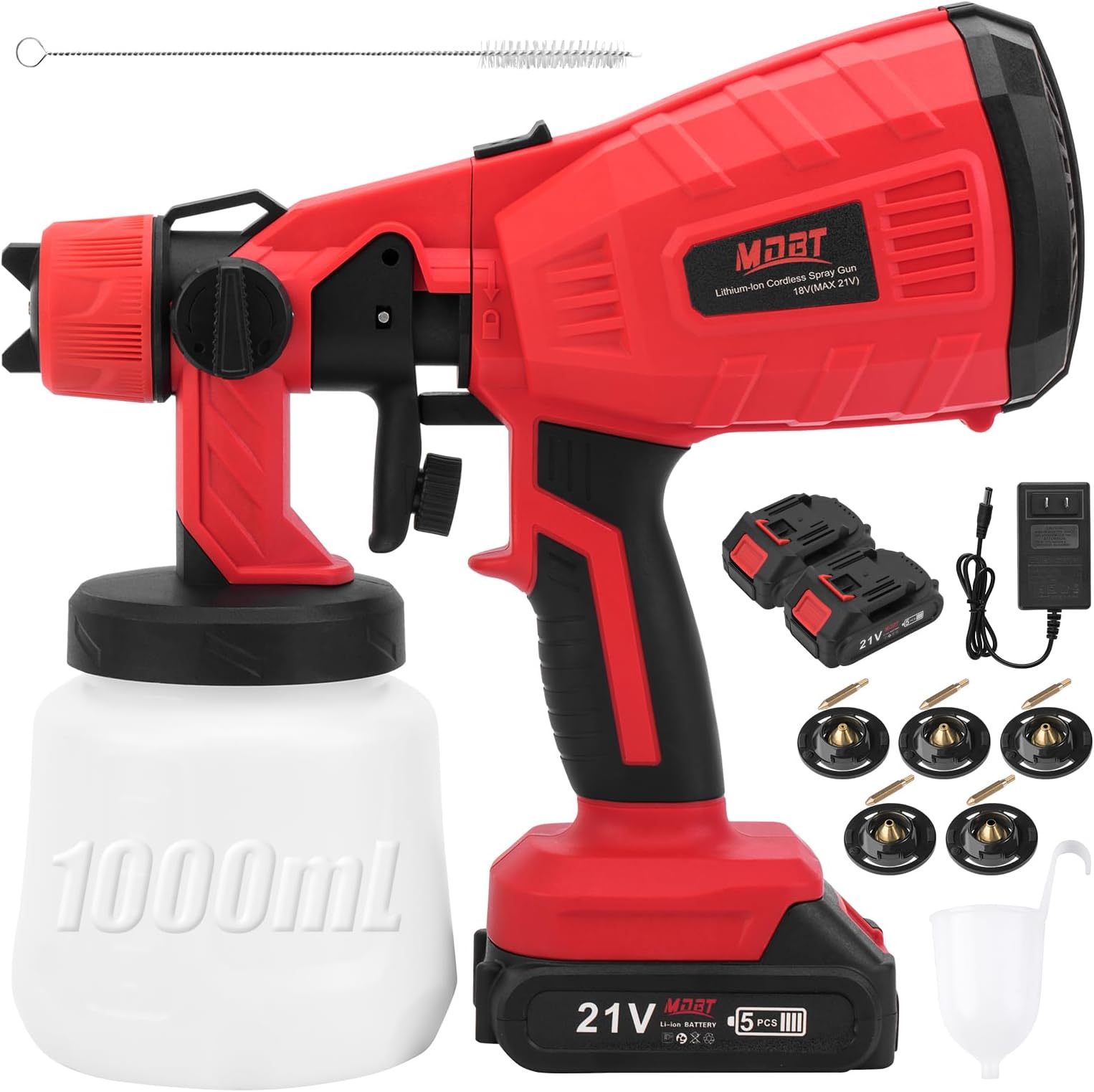 Amazon.com : Cordless Paint Sprayer, Upgraded HVLP Brushless Spray Gun ...