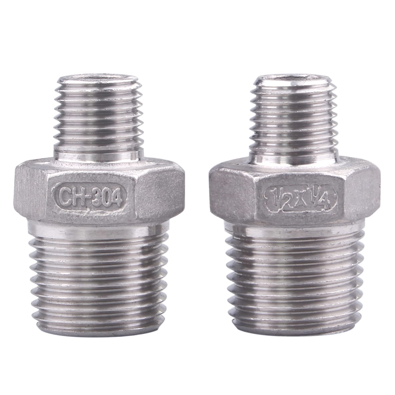 Snapklik.com : DERPIPE SUS304 Reducer Hex Nipple - 1/2" Male NPT X 1/4 ...