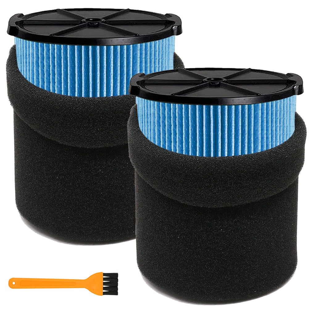 2 Pack Vf5000 Filter for Ridgid Shop Vac 5-20 Gallon and Also Fit for ...