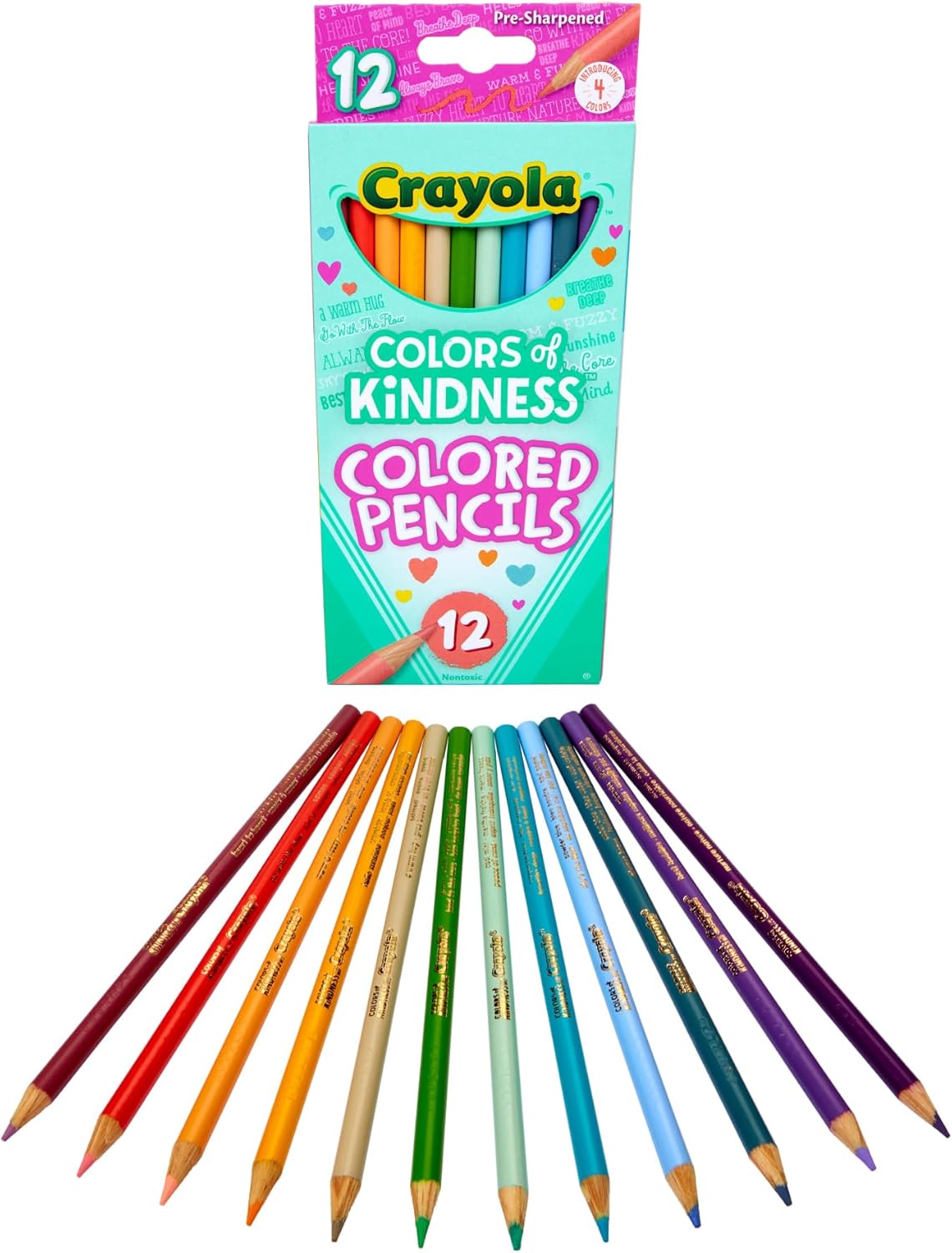 Amazon.com: Crayola® Colors of Kindness Colored Pencils, Assorted Lead ...