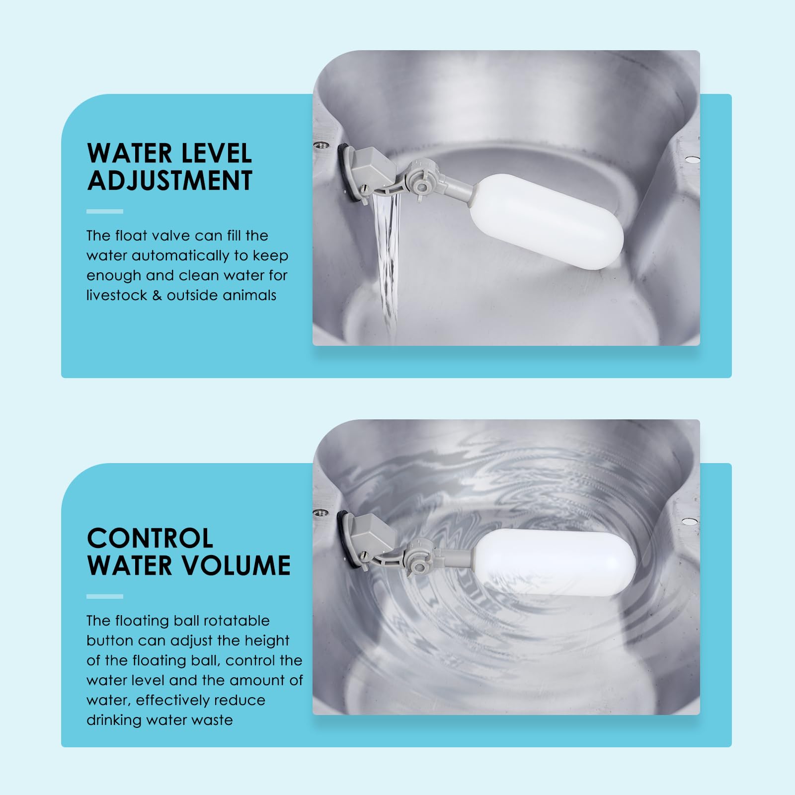 Snapklik.com : Automatic Dog Waterer Outdoor 2 Gallon Large Stainless ...