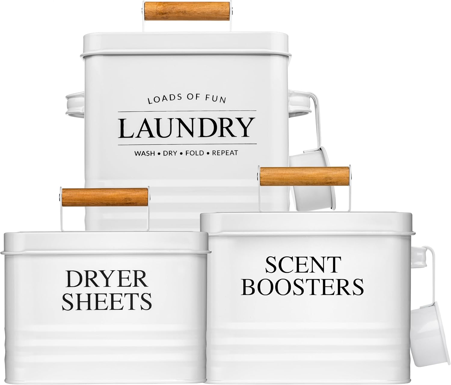 Amazon.com: Calindiana Modern Farmhouse Laundry Powder Container, Dryer ...