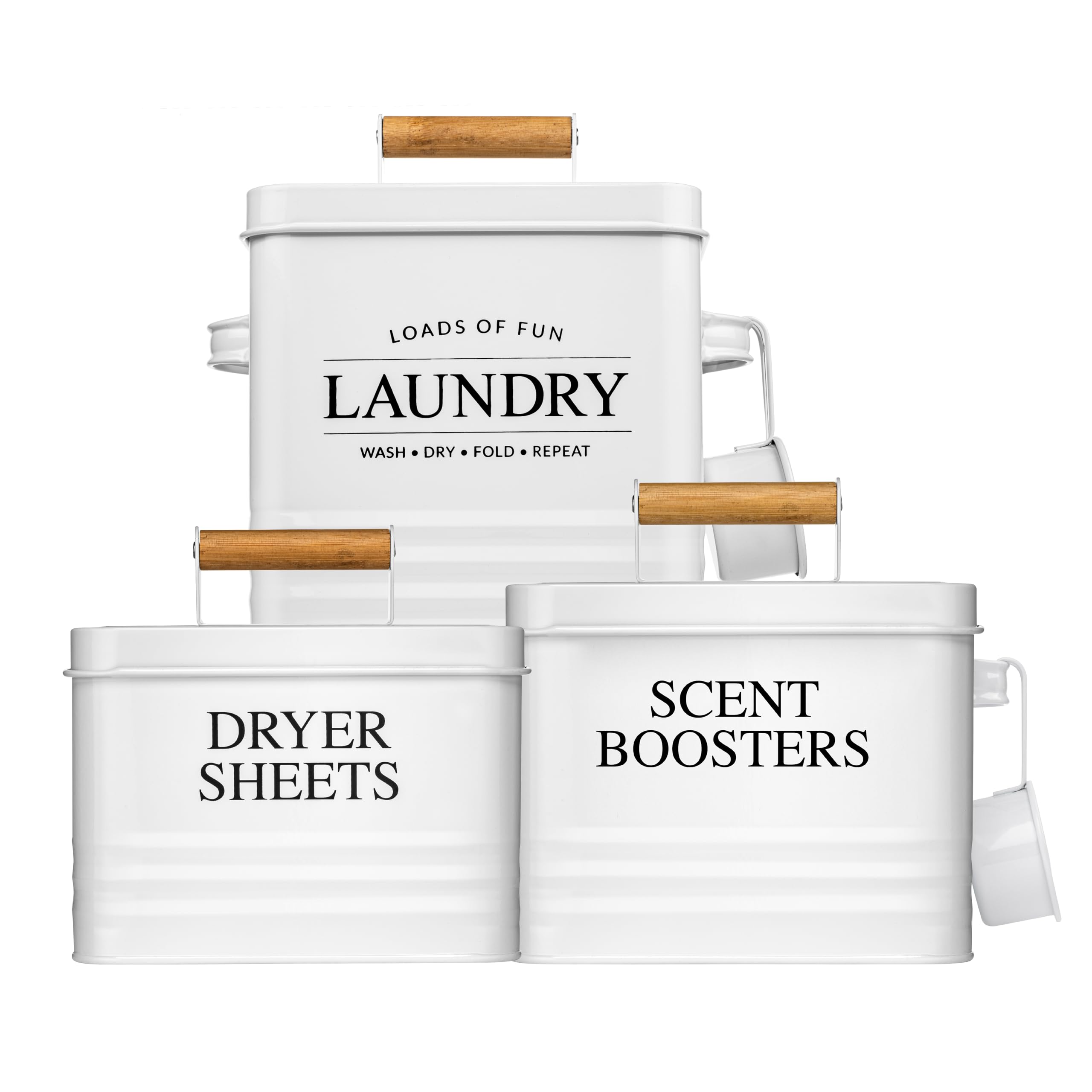 Amazon.com: Calindiana Modern Farmhouse Laundry Powder Container, Dryer ...