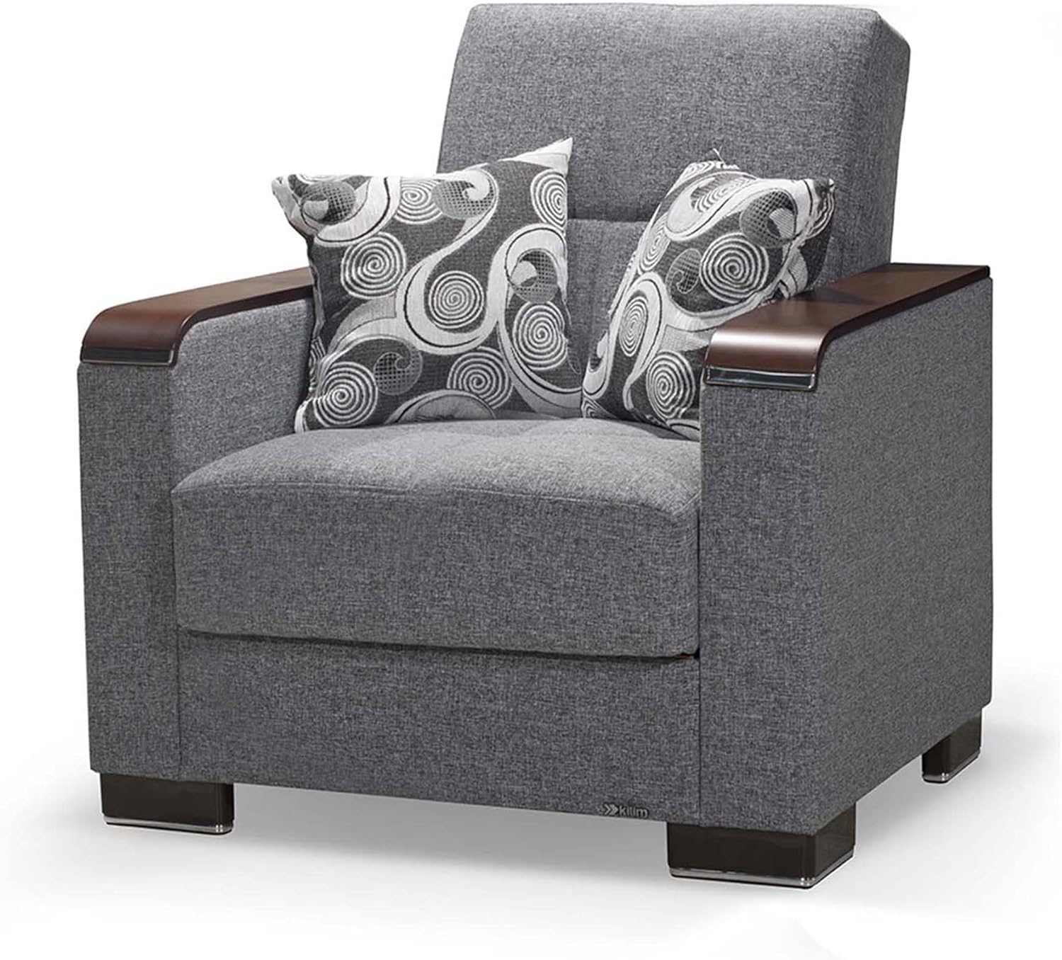 Amazon.com: Ottomanson Armada X Chair 313 Gray : Home & Kitchen