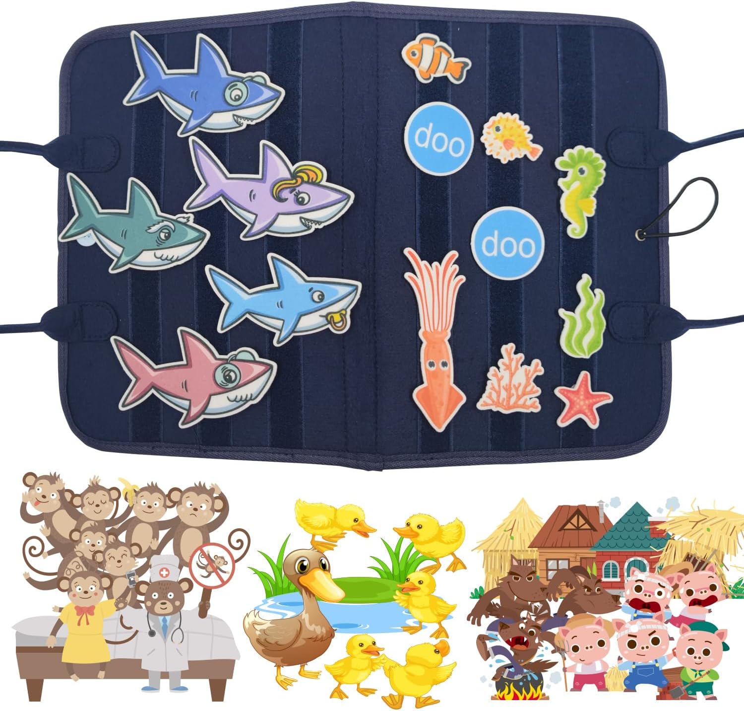 Amazon.com: Felt Board Story Sets, Felt Story Board Pieces with Felt ...