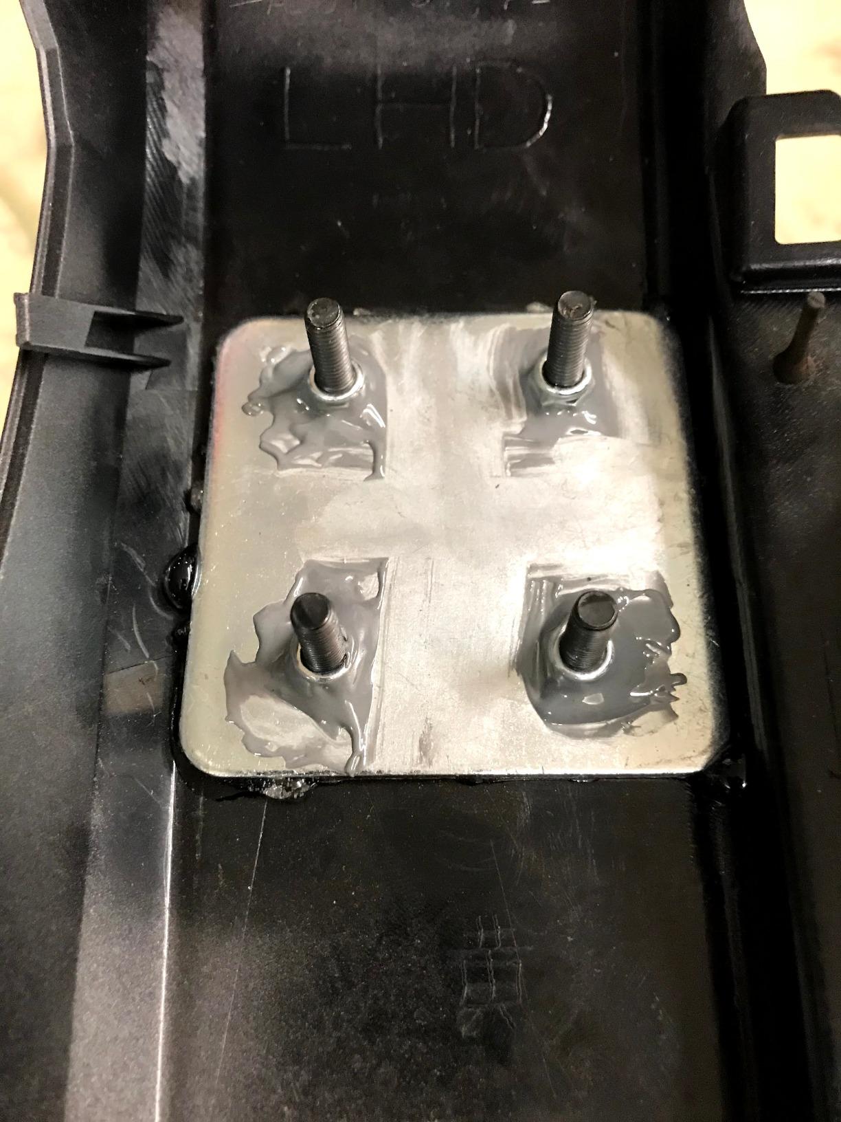 Amazon.com: iBOLT 4 Hole AMPS Pattern Metal Backing Plate with Screws ...