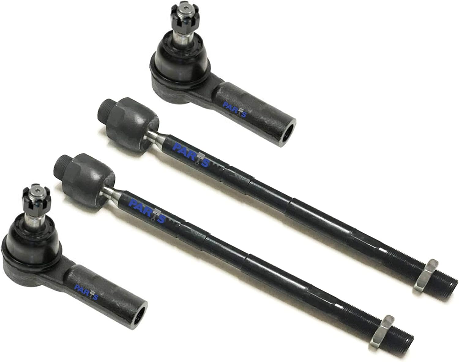 Amazon.com: 4 Pc Front Steering Kit Outer Tie Rod Ends 5 Lug Wheels and ...