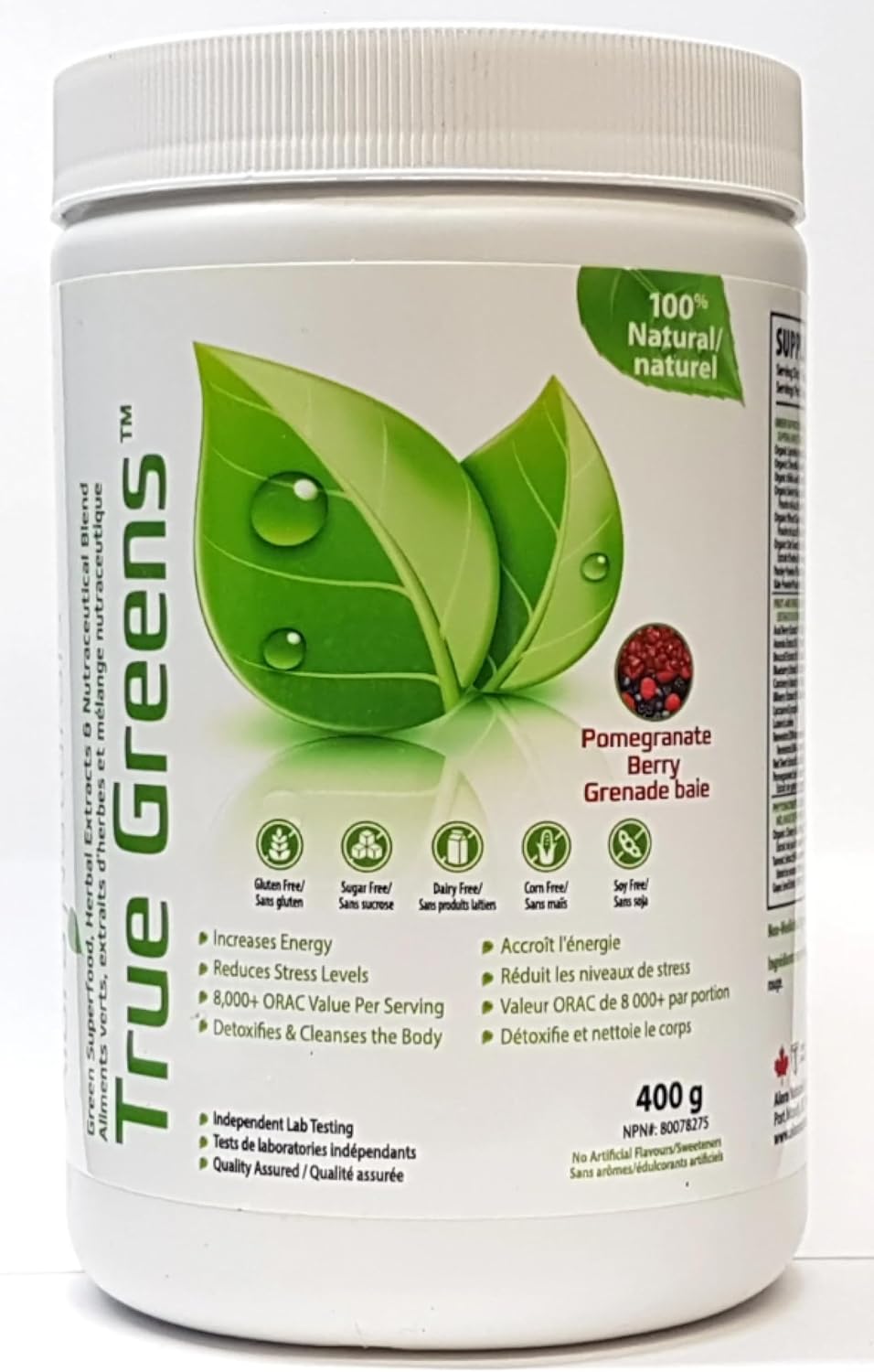 Alora Naturals - True Greens Superfood Powder with Pomegranate Berry ...