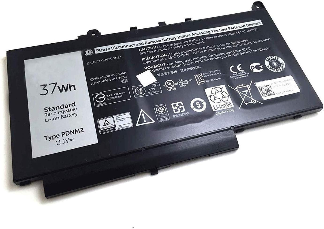 Amazon.com: BOWEIRUI Replacement Laptop Battery for Dell PDNM2 (11.1V ...