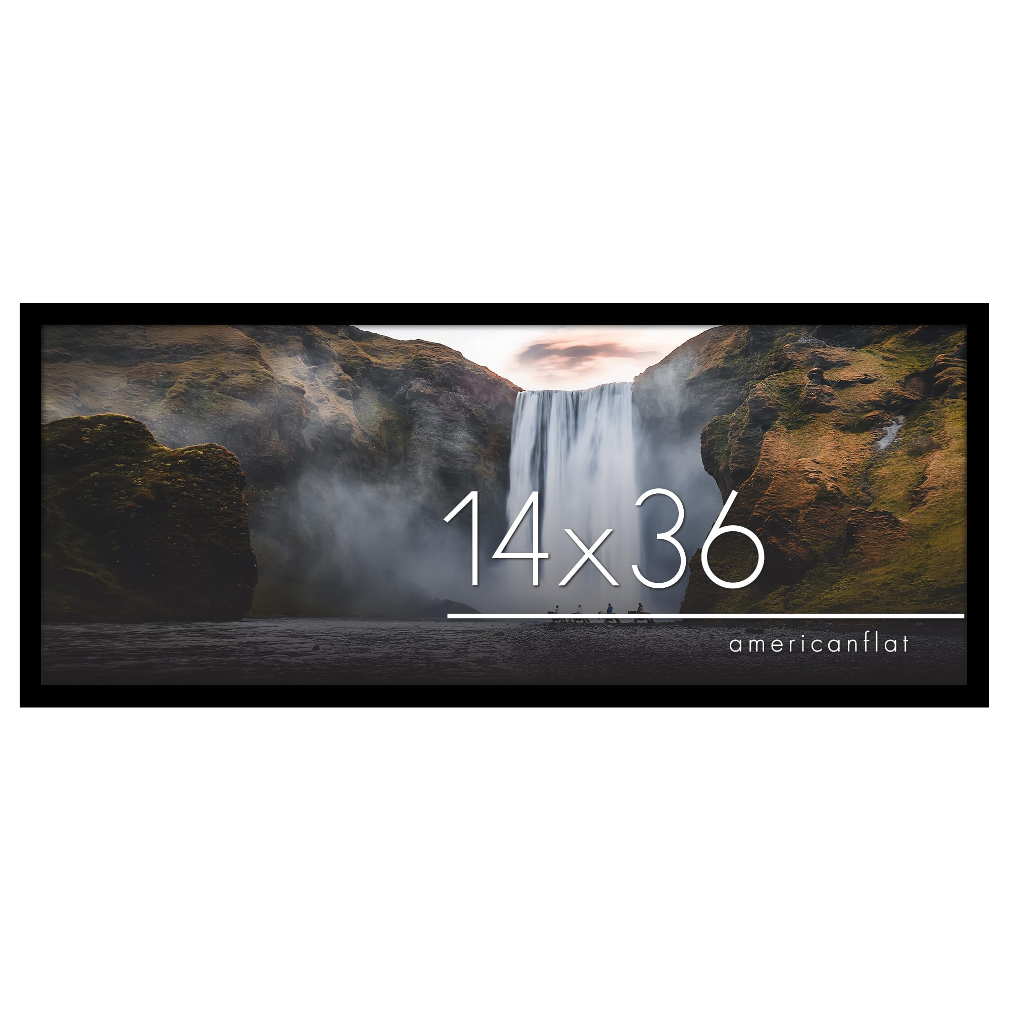 Amazon.com - Americanflat 14x36 Poster Frame with Polished Plexiglass ...