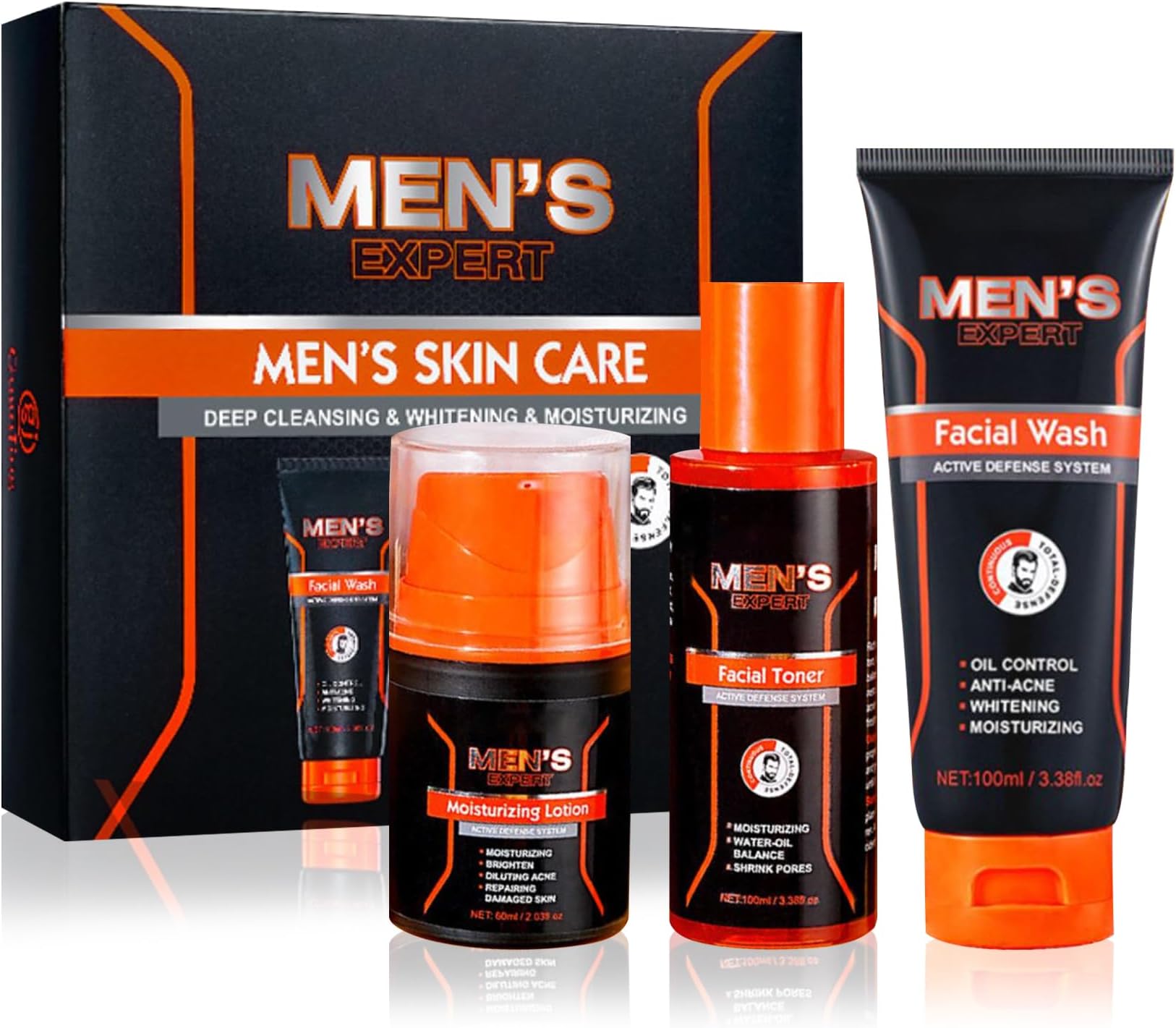 Amazon.com: Mens Facial Skin Care Set,Nourishing & Hydrating Skin ...