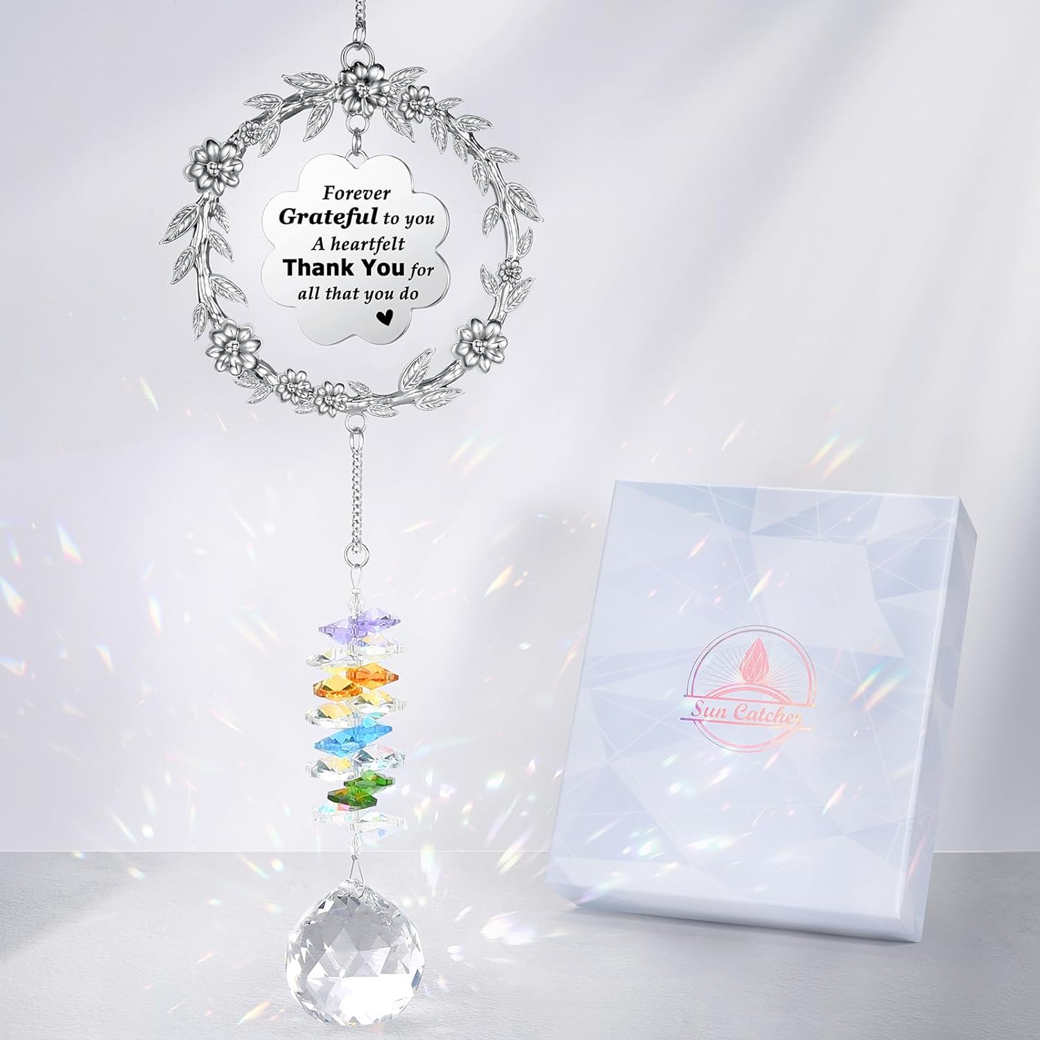 Amazon.com: Thank You Gifts for Women, Sun Catcher Gift with Engraved ...