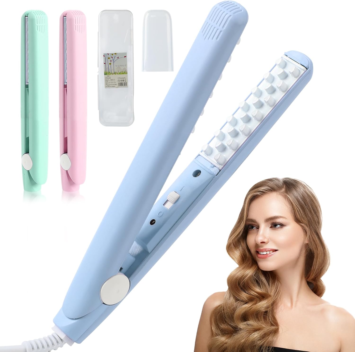 Amazon.com: Mini Dual Purpose Curling Iron, Portable Mini Wave Hair ...