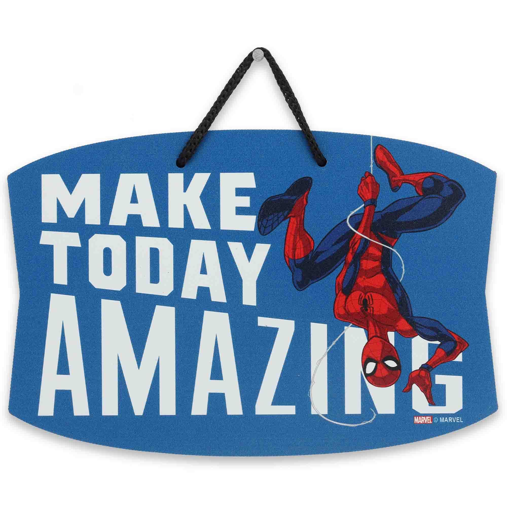 Amazon.com: Marvel Spider-Man Make Today Amazing Hanging Metal Sign ...