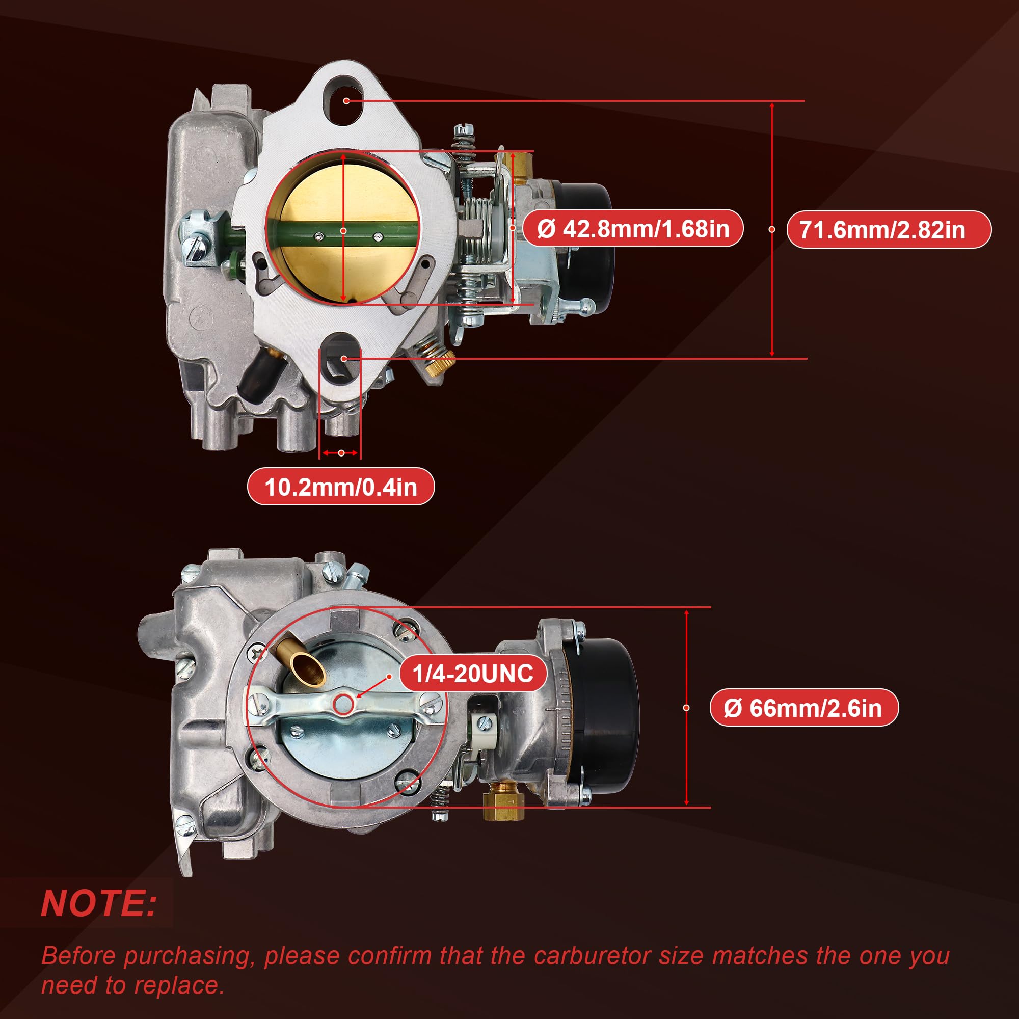 Snapklik.com : D5TZ9510AG Carburetor For Carter YF Type 1 Barrel ...