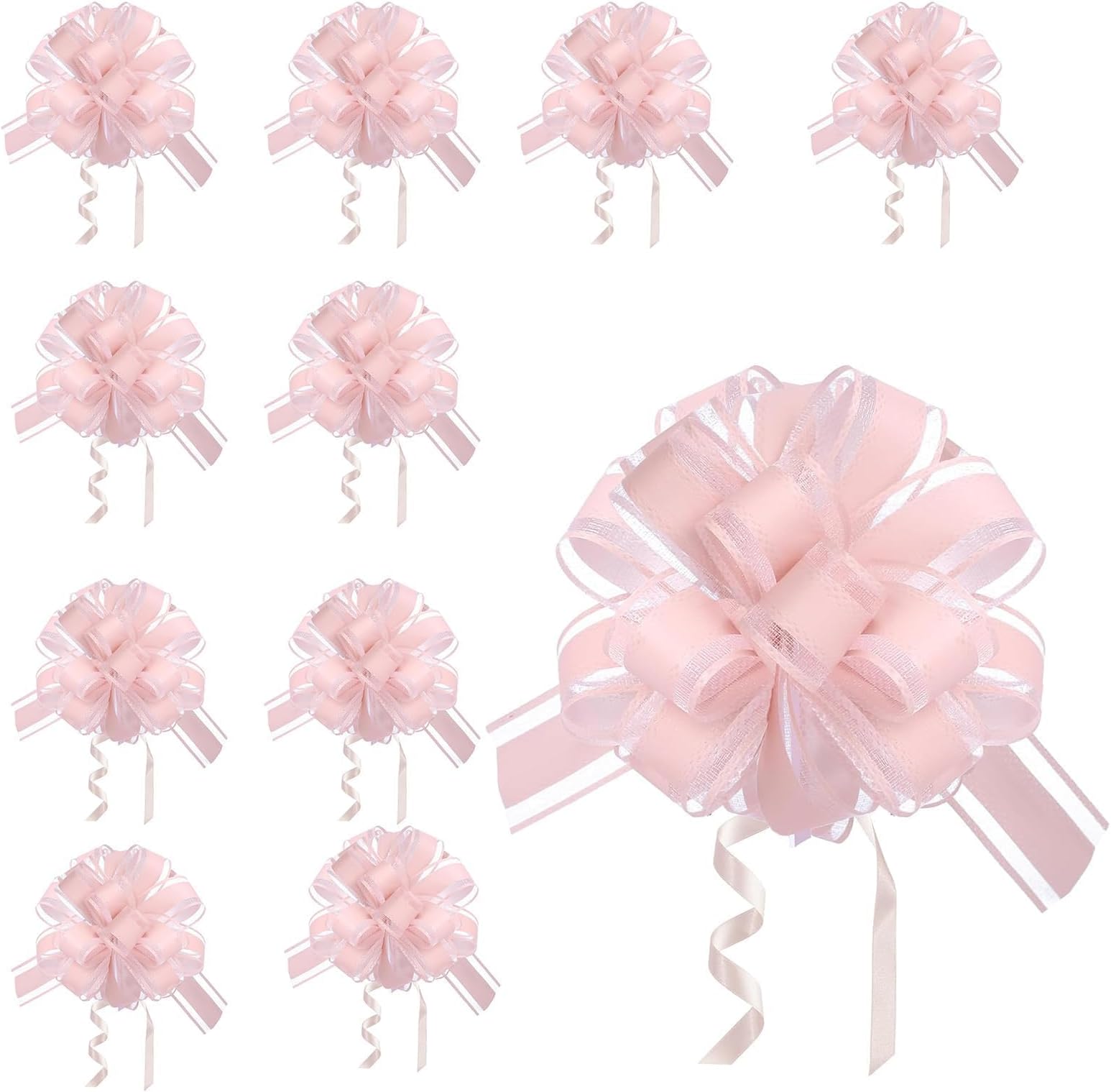 Kissymix 40 Piece Pink Ribbon and Bow Pack - Pink Wrapping Accessories ...