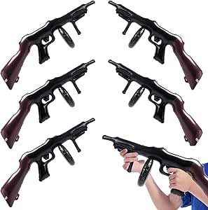 Amazon.com: 6 Pieces Inflatable Gun Props 31.5 Inch Party Game ...