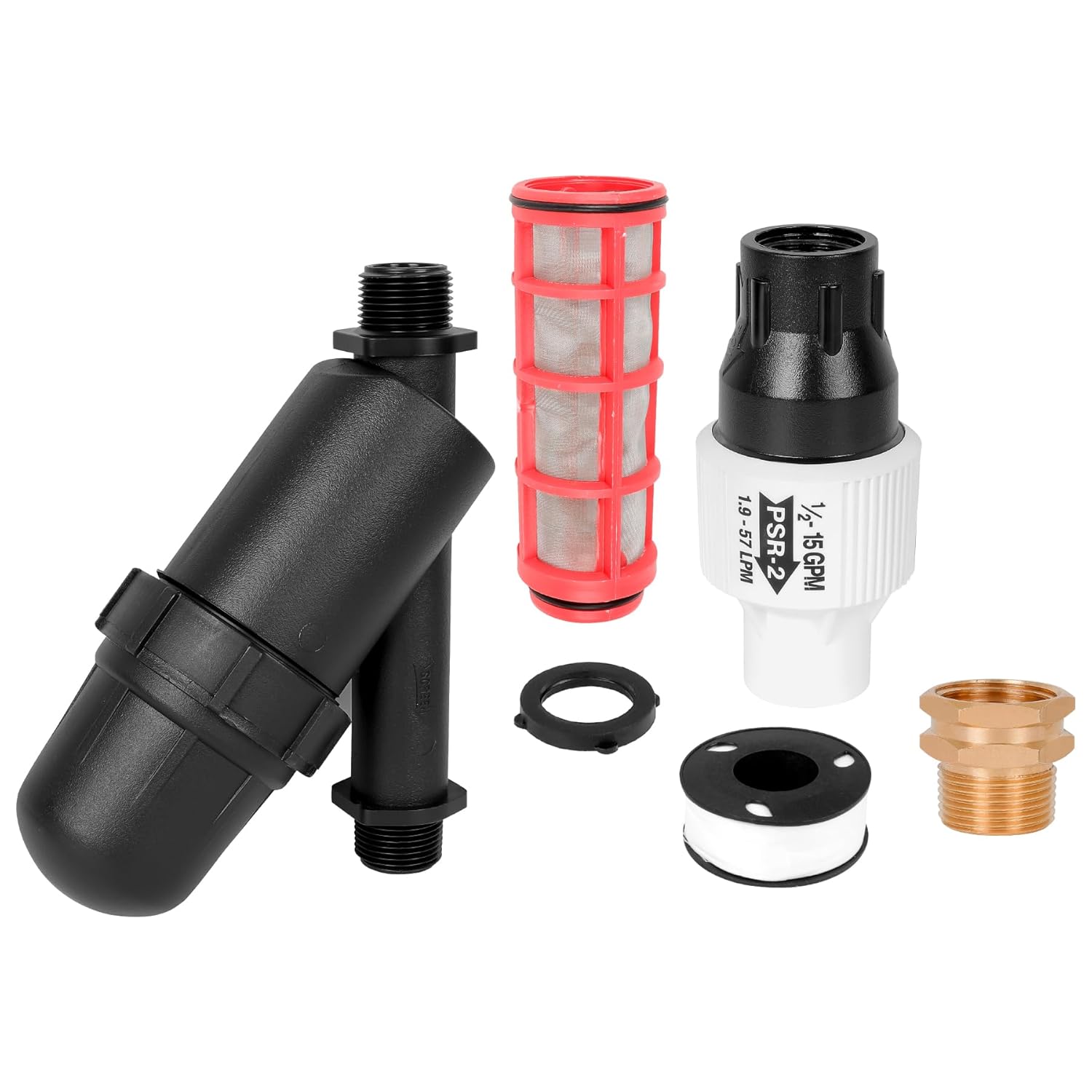 Amazon.com : Drip Irrigation Pressure Regulator and Filter, 25 PSI ...