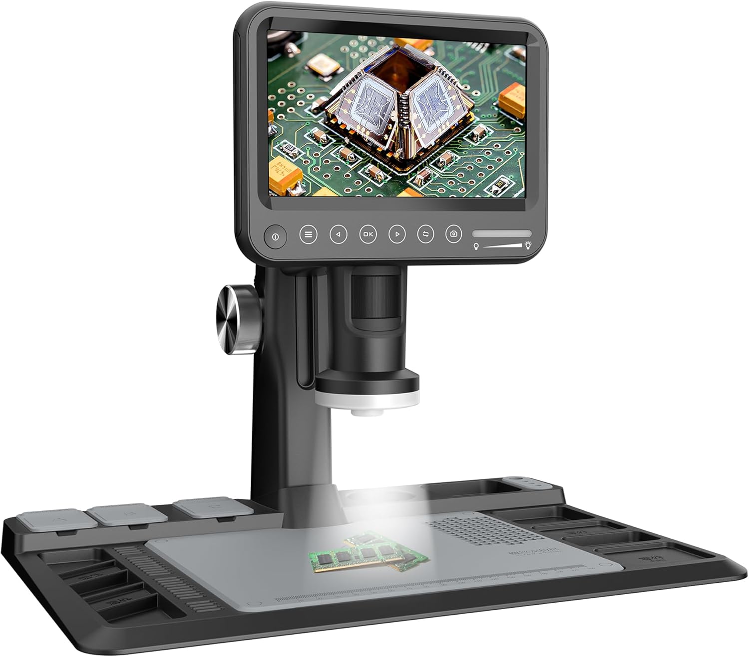 Amazon.com: 7" IPS Screen LCD Coin Microscope 1600x Magnification, 12 ...