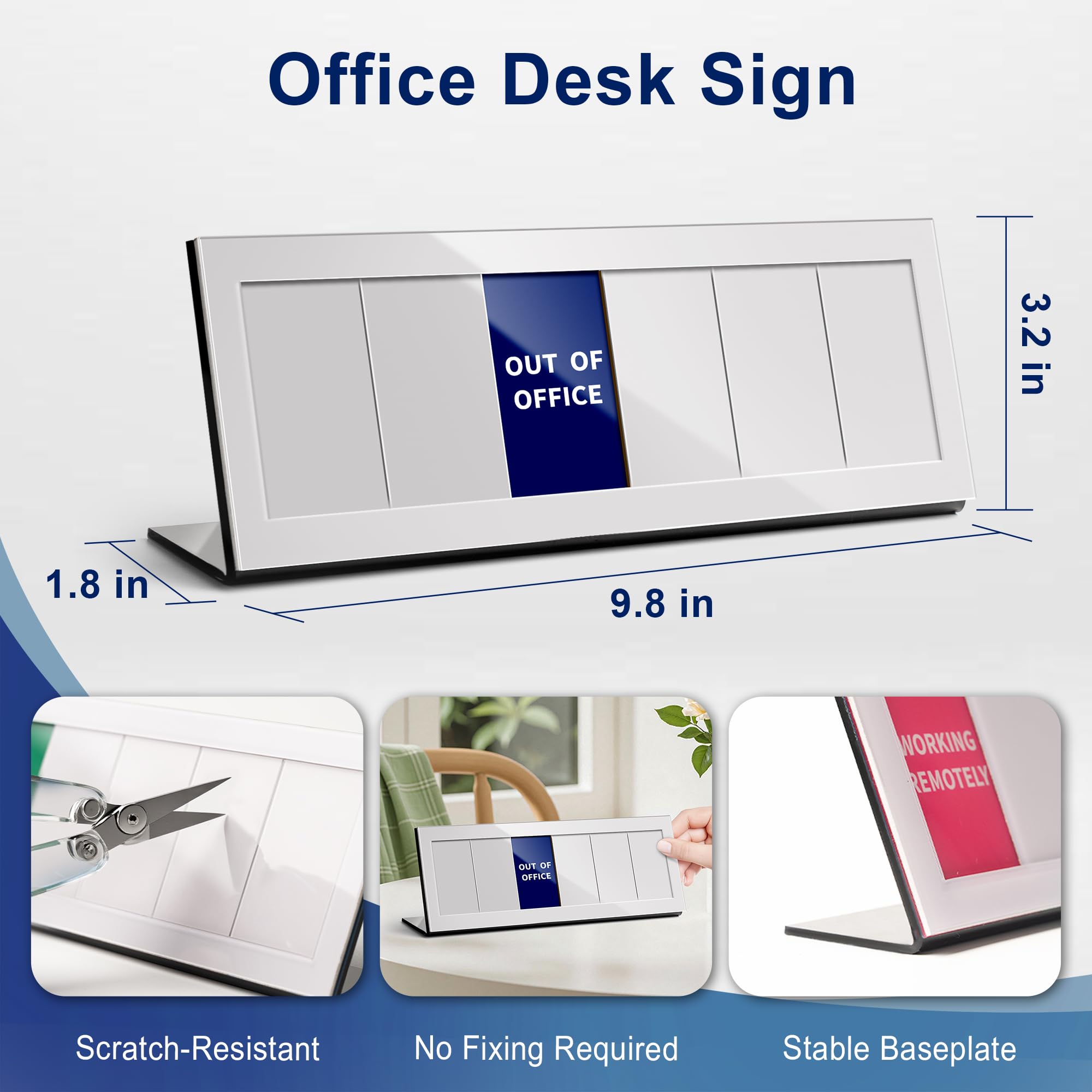 Snapklik.com : Desk Signs -6 Options Do Not Disturb, In A Meeting, Out ...