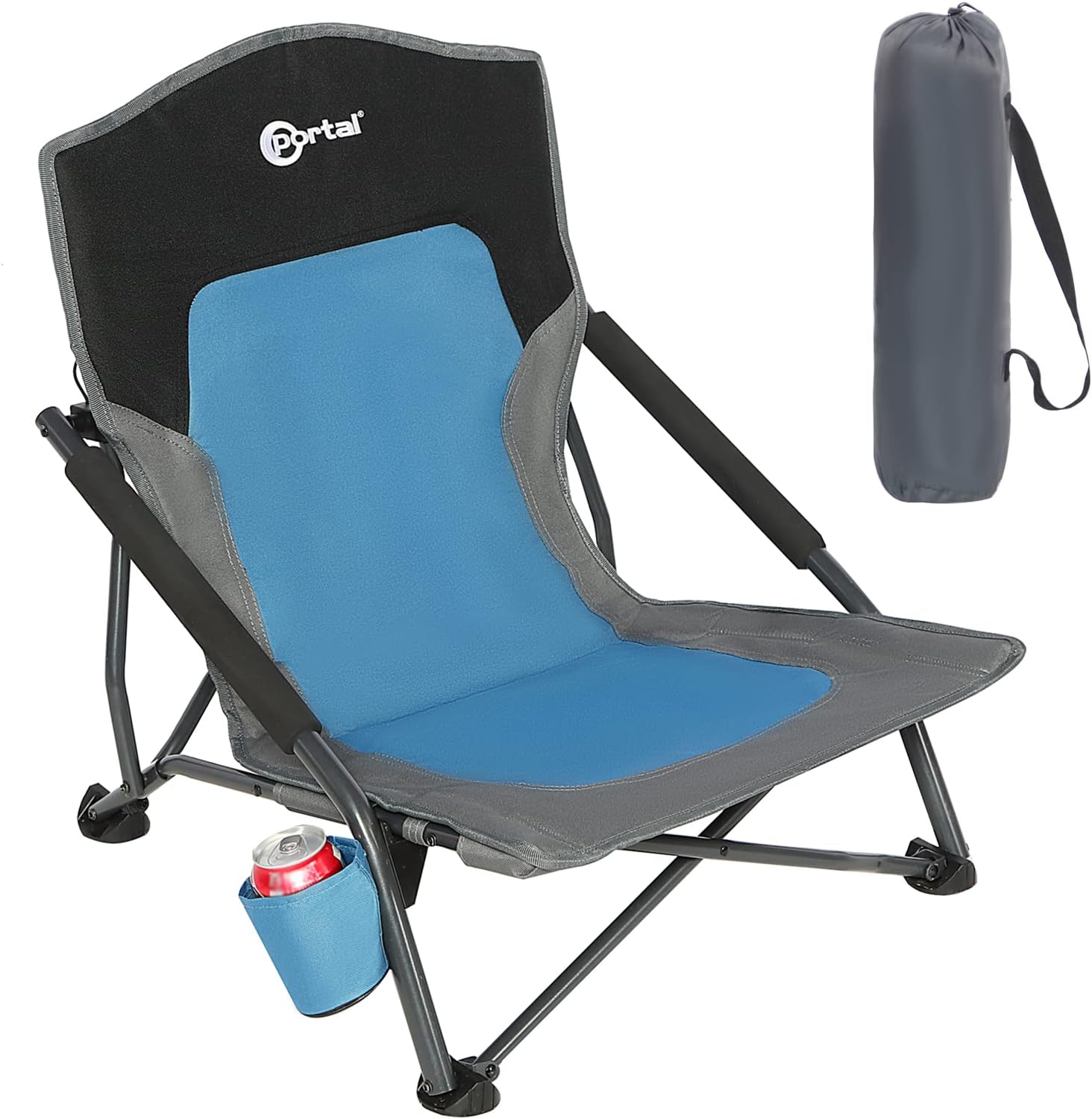 Amazon.com: TIYASTUN Low Beach Chairs for Adults,Lightweight Camping ...