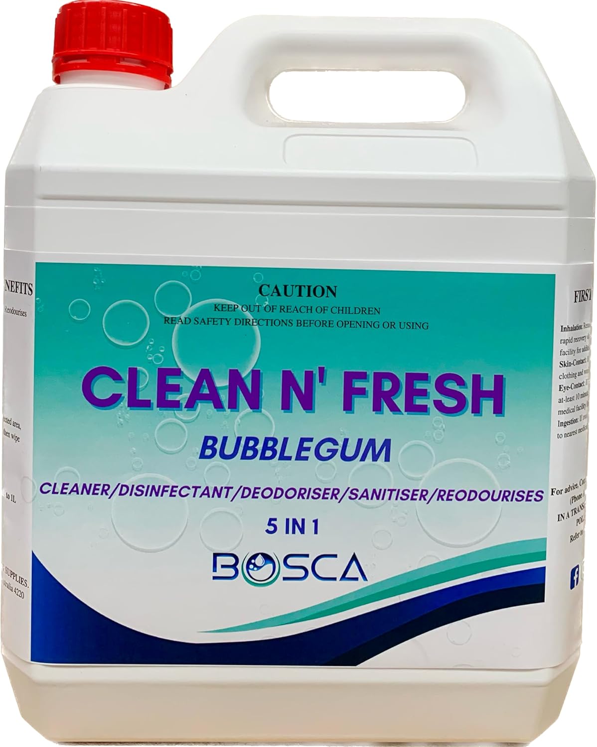 Clean N' Fresh 5IN1 Disinfectant And Cleaner 4L - Bubblegum : Amazon ...