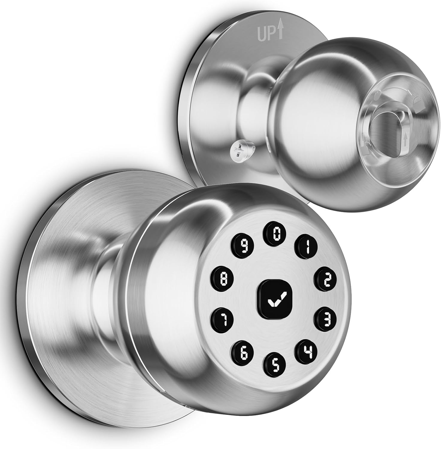 GeekTale Smart Door Knob with Keypad, Smart Door Lock, Digital Door ...