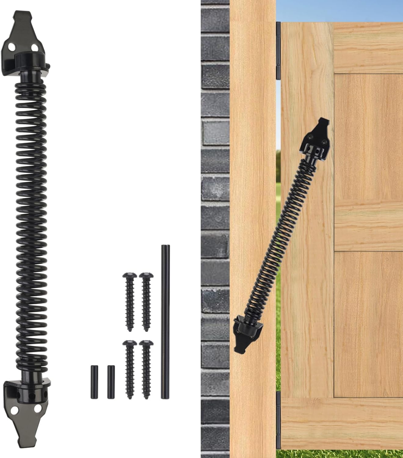 Amazon.com: JZVXX 14" Self Closing Gate Spring, Gate Closer, Gate Latch ...