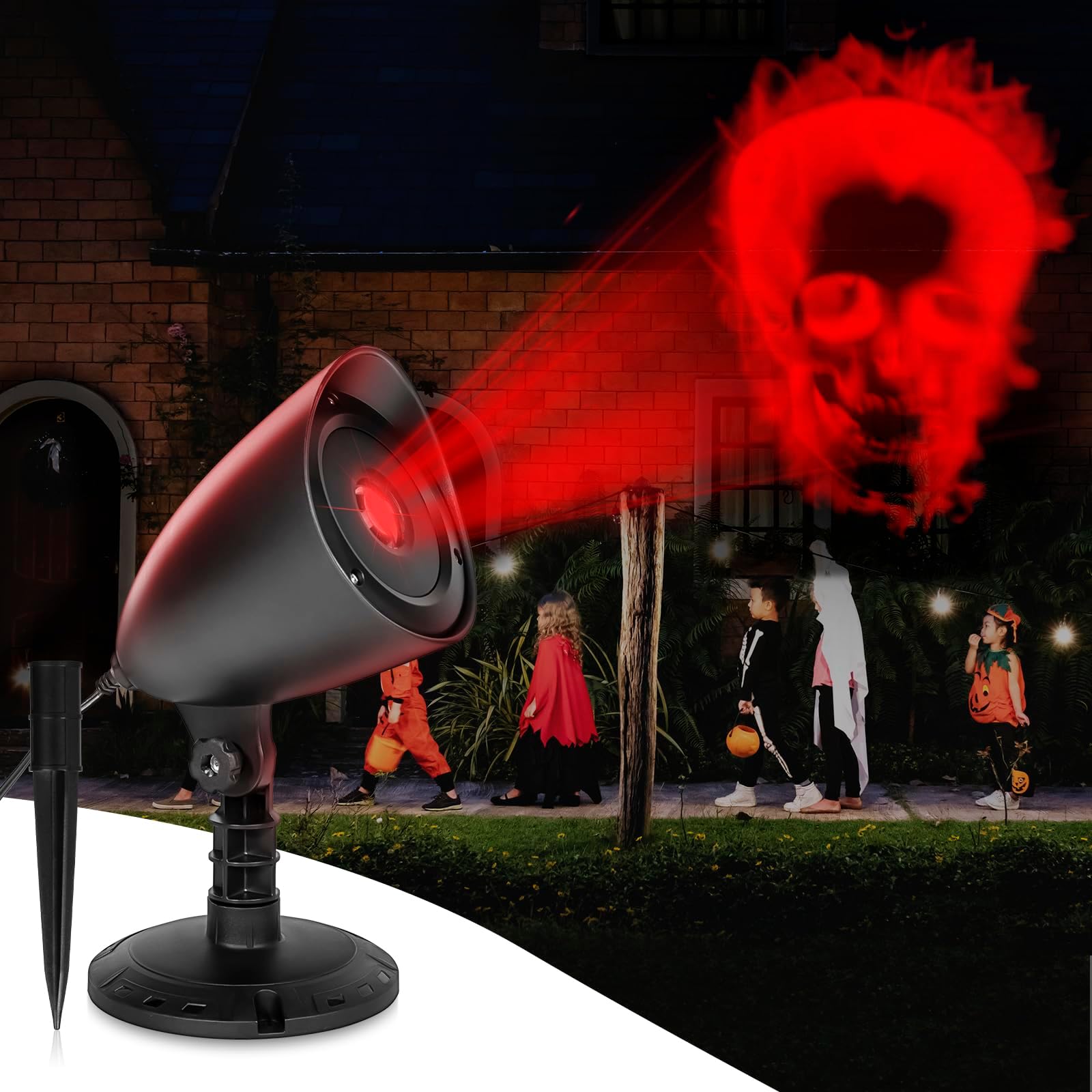 Amazon.com: Halloween Projector Lights Outdoor,2024 Upgraded 3D Dynamic ...