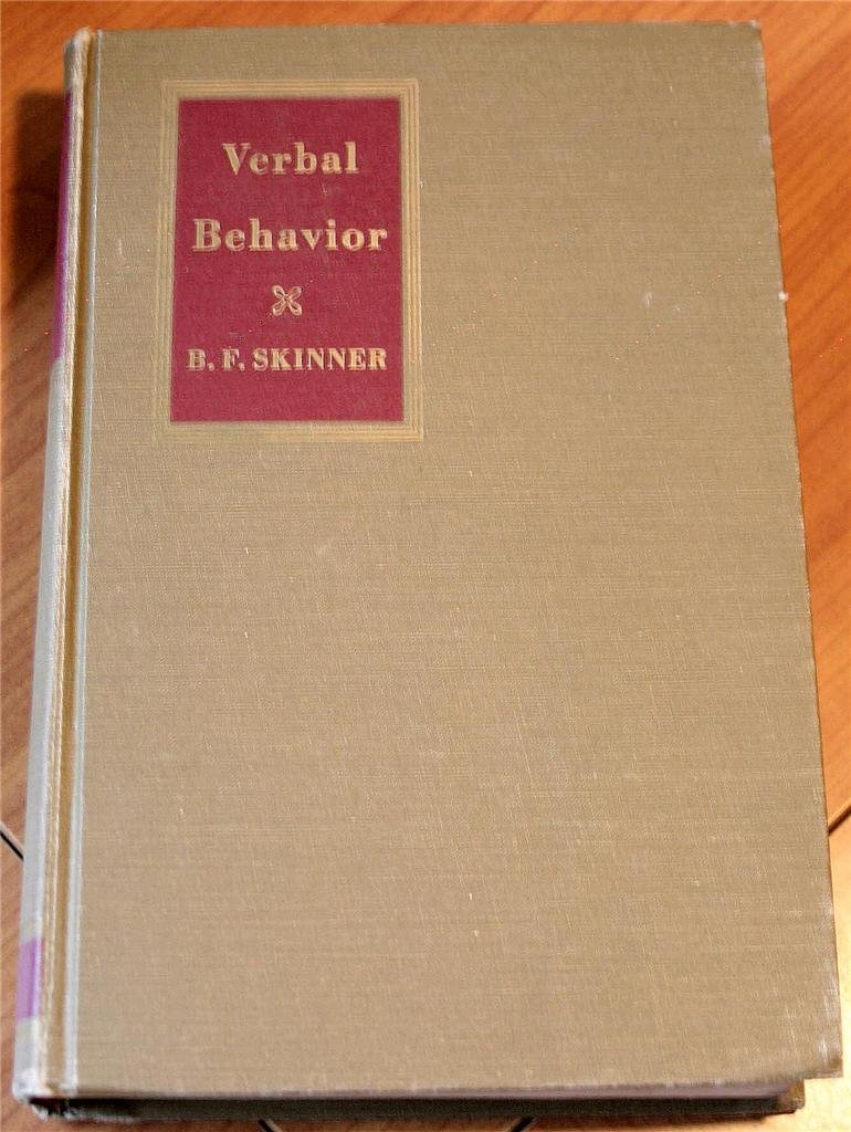 Amazon.com: Verbal Behavior.: 9780139415913: Skinner, B. F.: Books