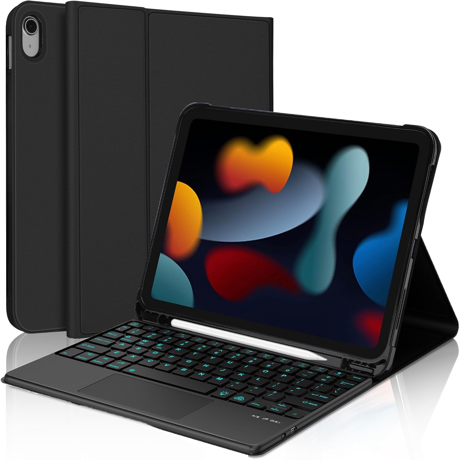 Amazon.com: D DINGRICH Touchpad Keyboard Case for iPad 10th Gen 10.9 ...