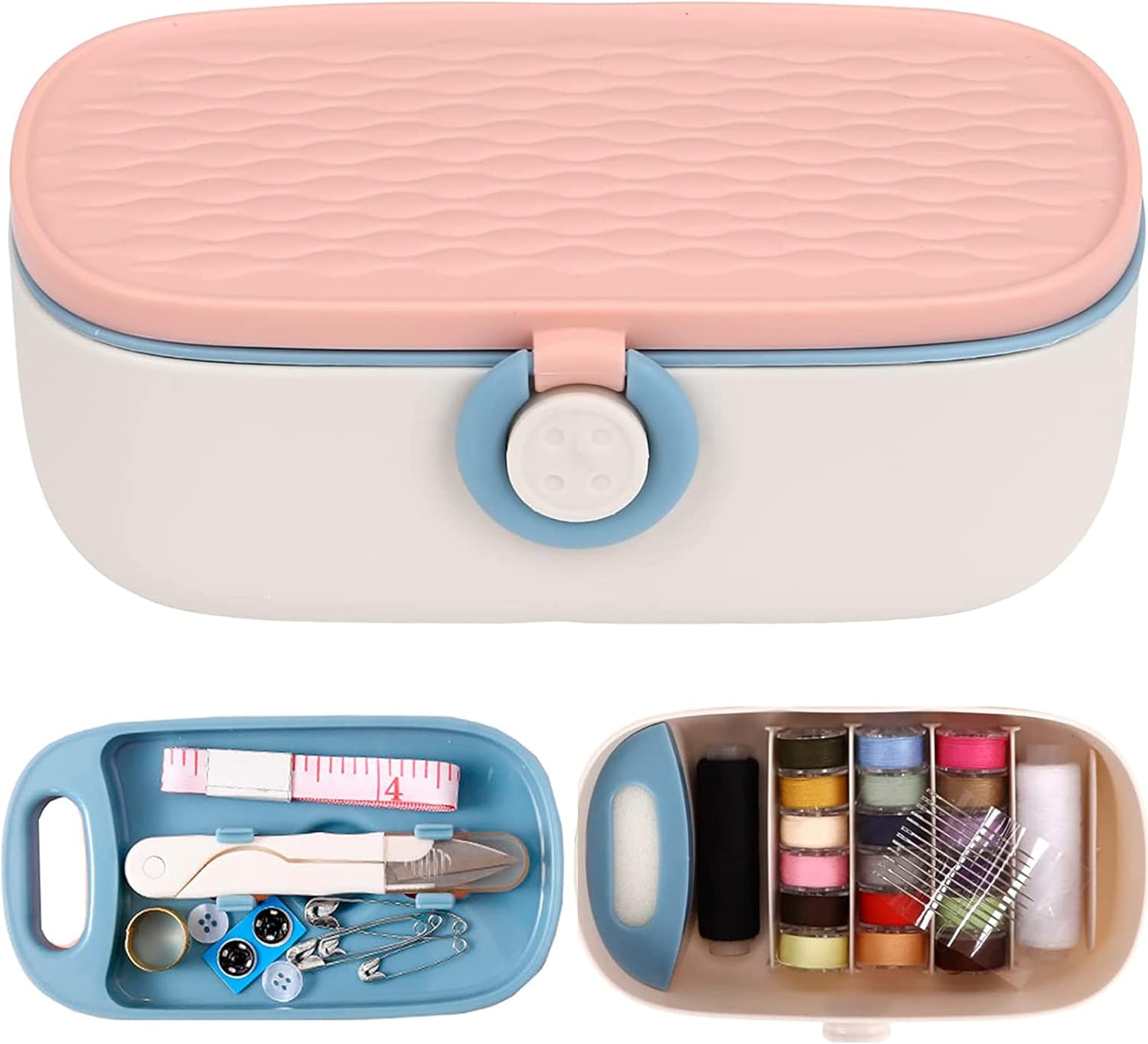 KalluliCC Pink Sewing Kit for Adults and Kids with Sewing Supplies ...