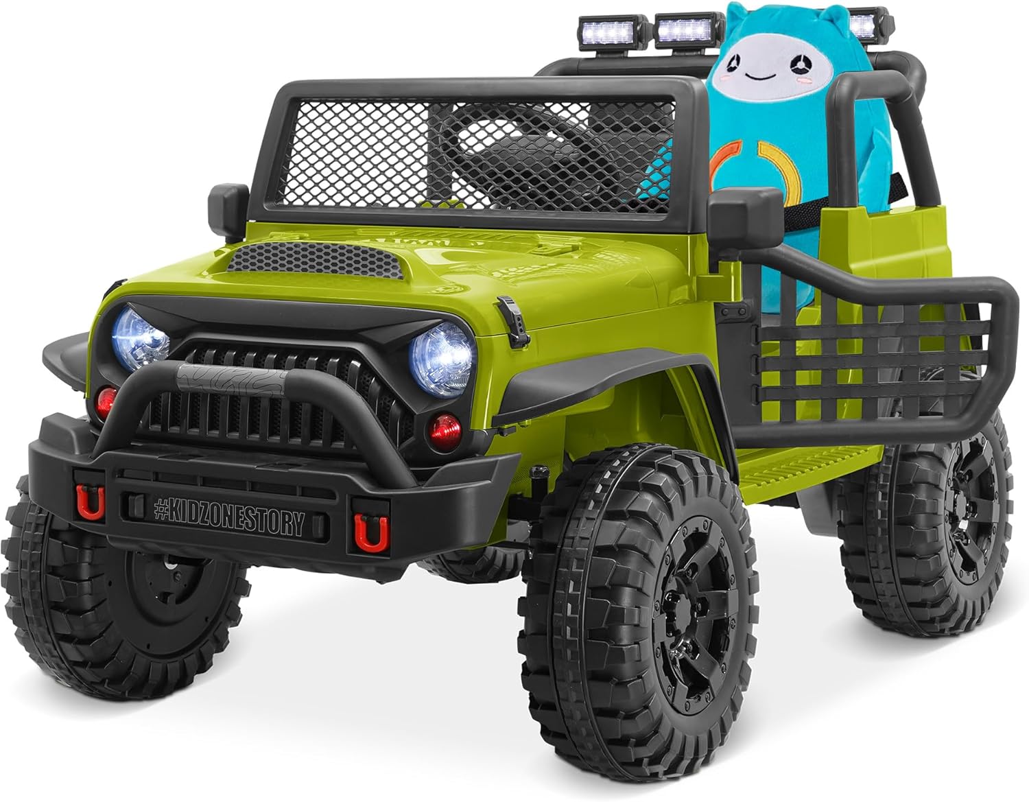 Amazon.com: Kidzone 2-Seater 12V Kids Ride On Truck Electric Car with ...