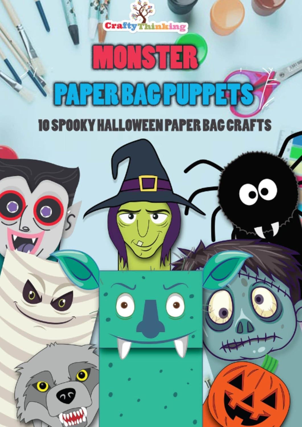Amazon.com: Halloween Paper Crafts for Kids | Printable Craft Templates ...