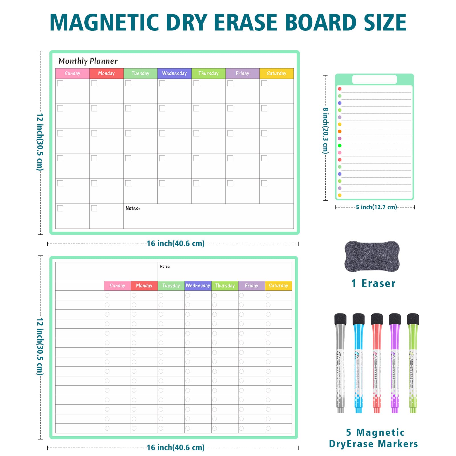 Buy Magnetic Dry Erase Chore Chart for Multiple Kids,Magnetic Monthly ...
