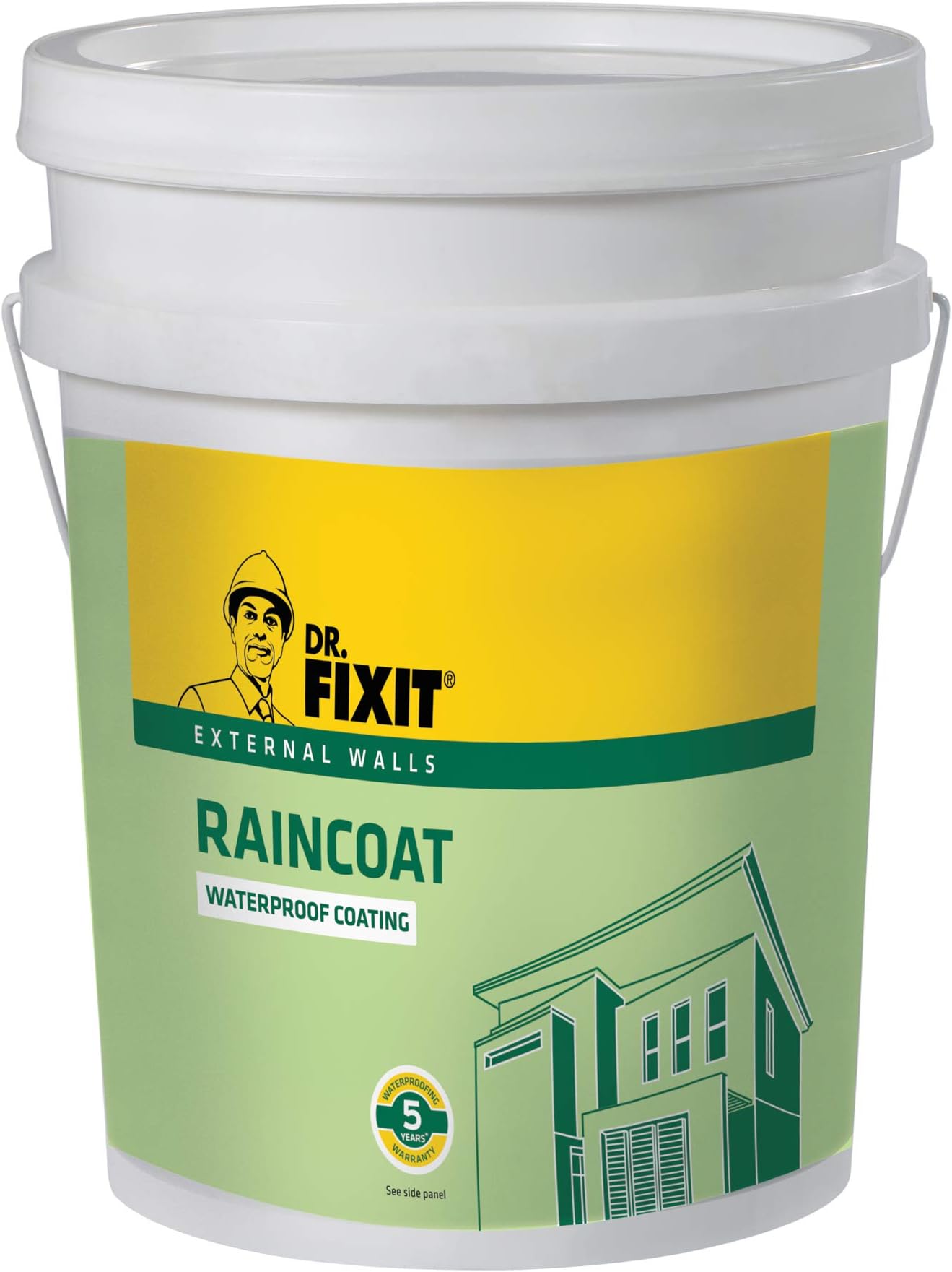 Dr. Fixit Raincoat Select White, External wall waterproofing, Coating ...