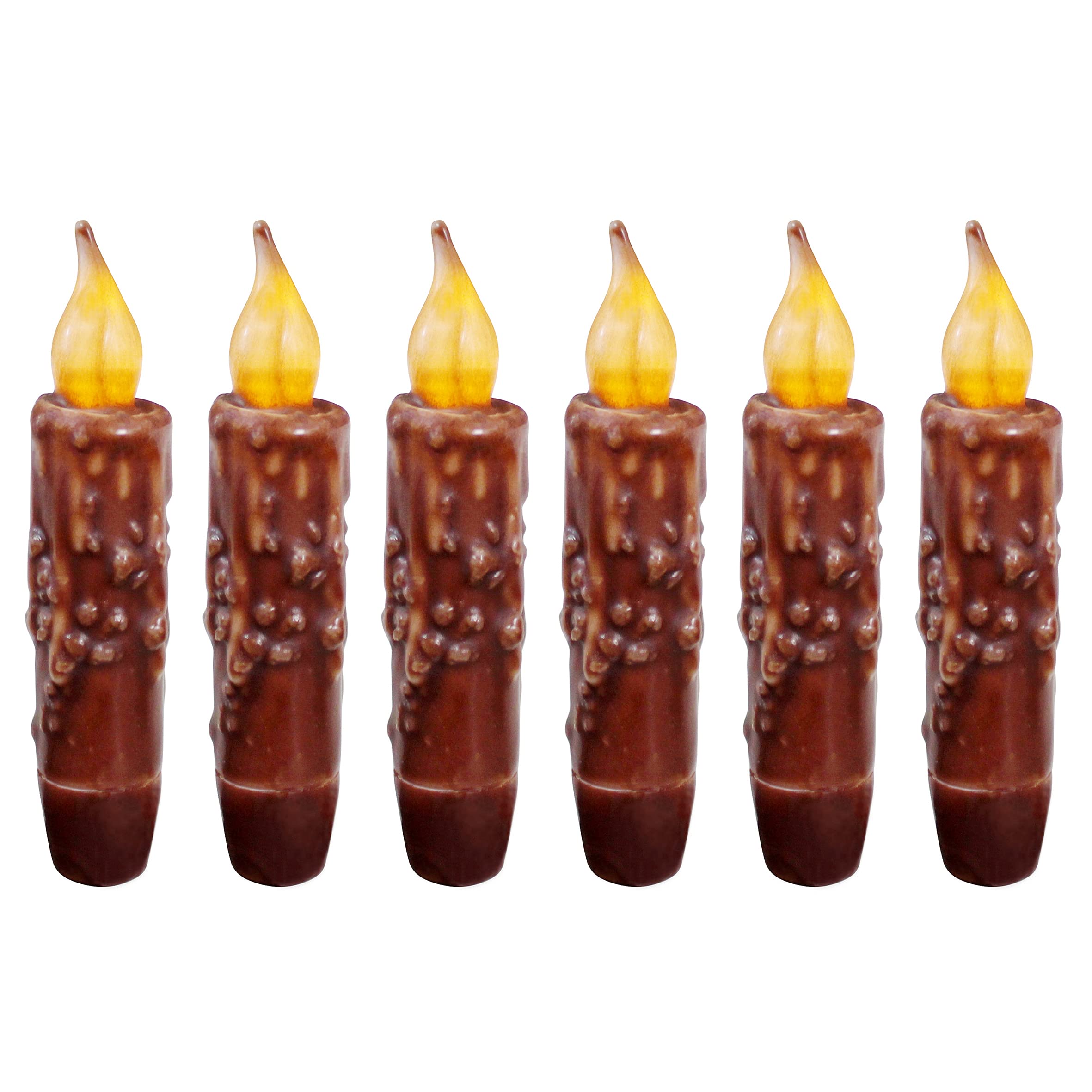 Amazon.com: CVHOMEDECO. Real Wax Hand Dipped Battery Operated LED Timer ...