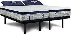 Amazon.com: Leva Sleep Eclipse Split Queen Adjustable Bed Luxury Firm ...
