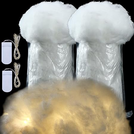 Amazon.com: Riakrum Christmas Fake Snow Decor Artificial Snow Fluffy ...