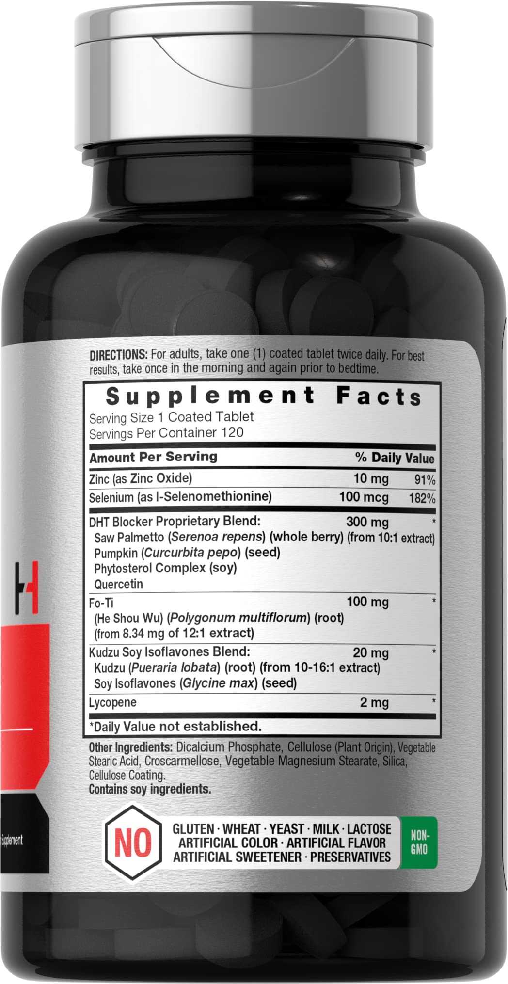 DHT Blocker | 120 Tablets | Non-GMO and Gluten Free Hair Formula Blend ...