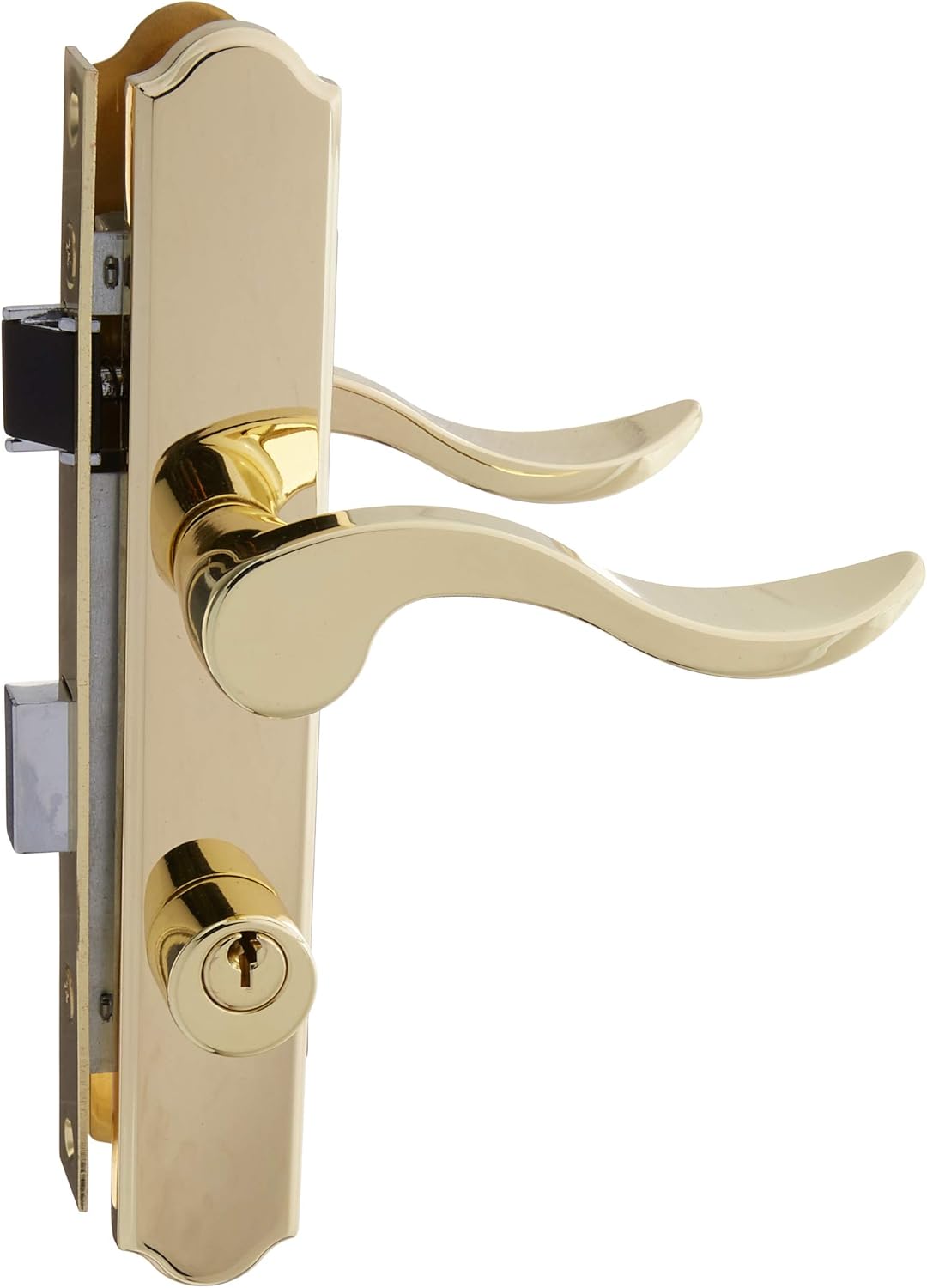 NATIONAL MFG/SPECTRUM BRANDS HHI S843-342 Lock Set, Brass/Polished ...