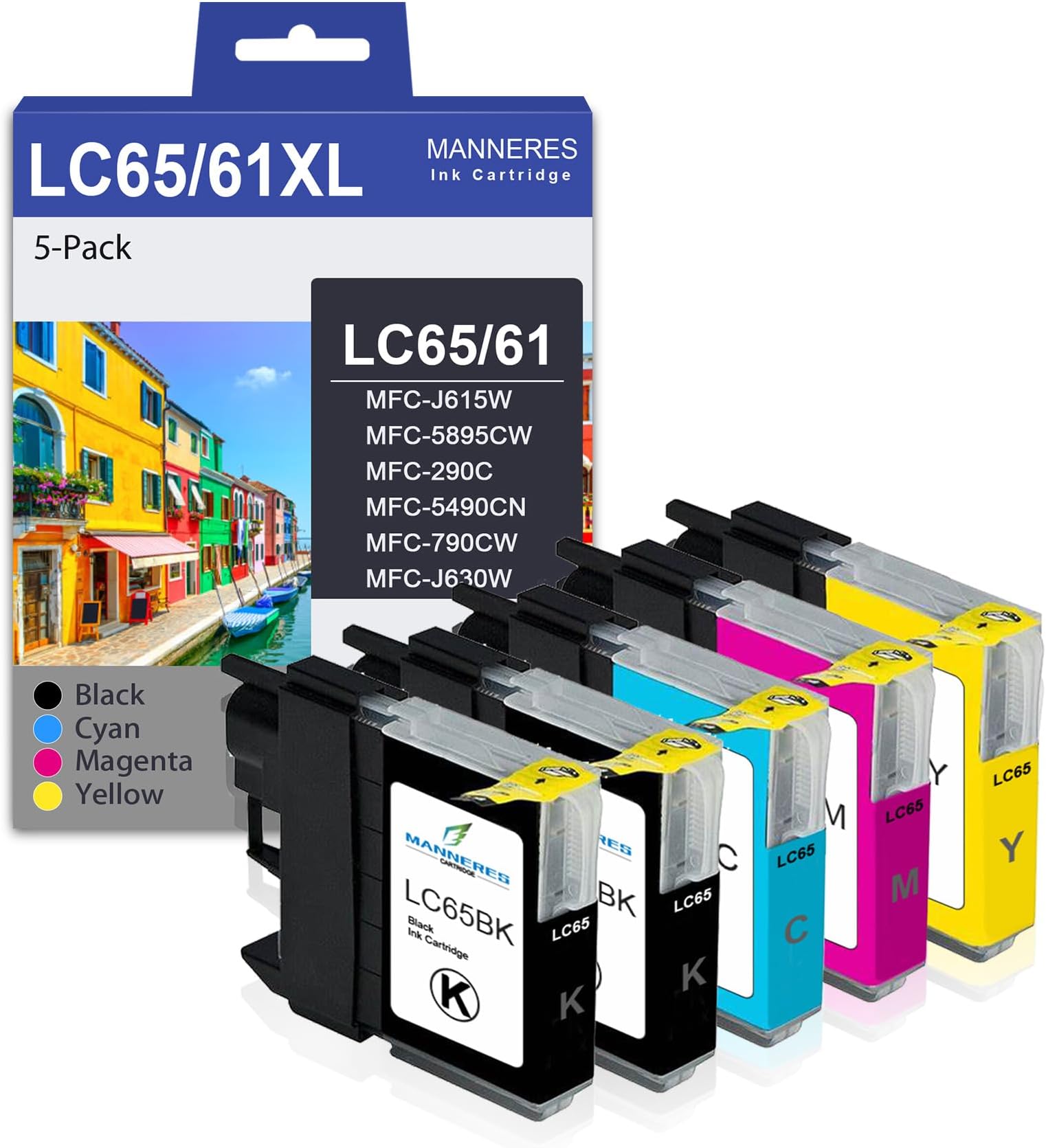 Amazon.com: Brother LC65HYBK High Yield Ink Cartridge - Retail ...