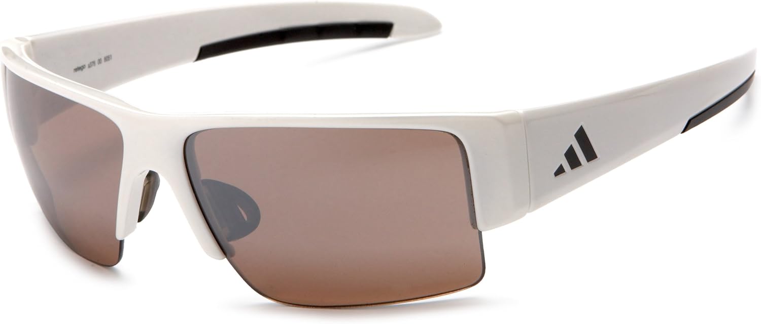 Amazon.com: adidas Retego Sport Sunglasses,Pearl White and Black Frame ...