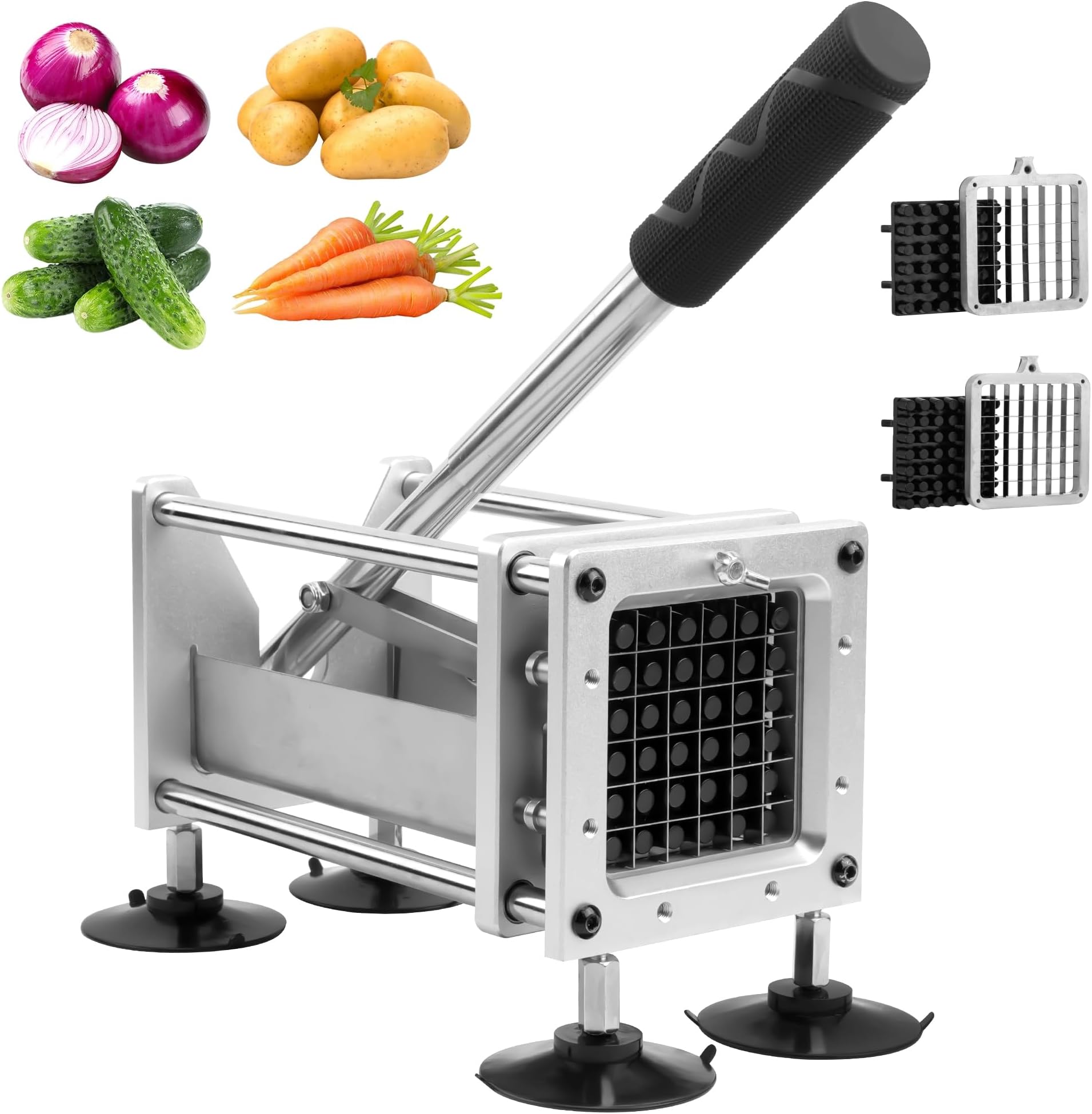 Amazon.com: French Fry Cutter,Stainless Steel Potato Slicer ...