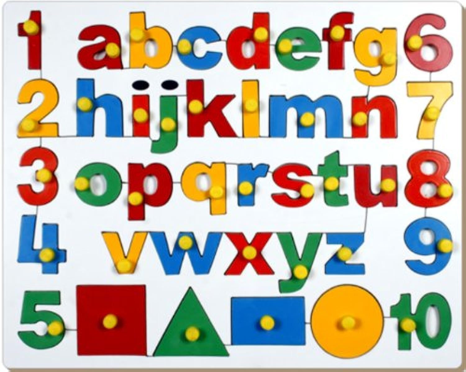 Buy Little Genius English Alphabets (ABC) with Numbers and Shapes ...