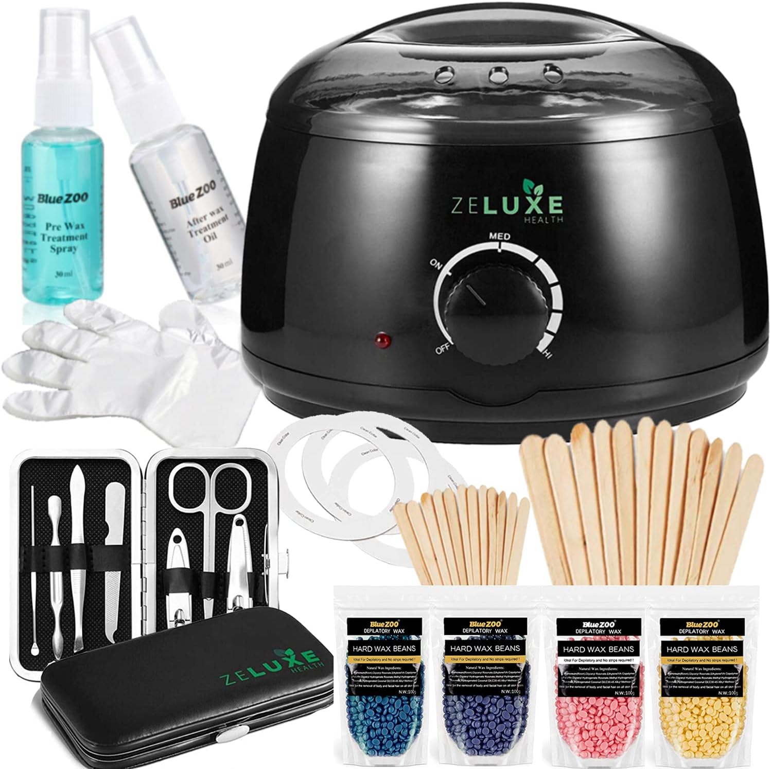 Professional Waxing Kit for Women Men, Full Home Waxing Kit for Legs ...