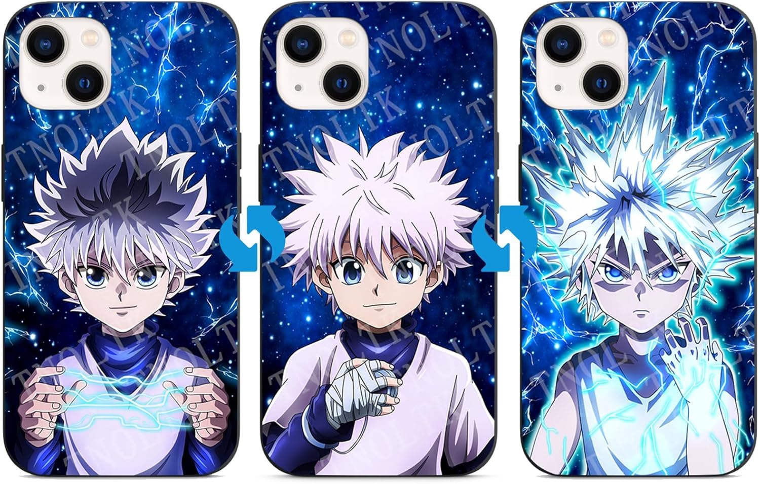 Amazon.com: TNOLTK 3D iPh 15 Plus Case Anime Motion Anime Phone Case ...