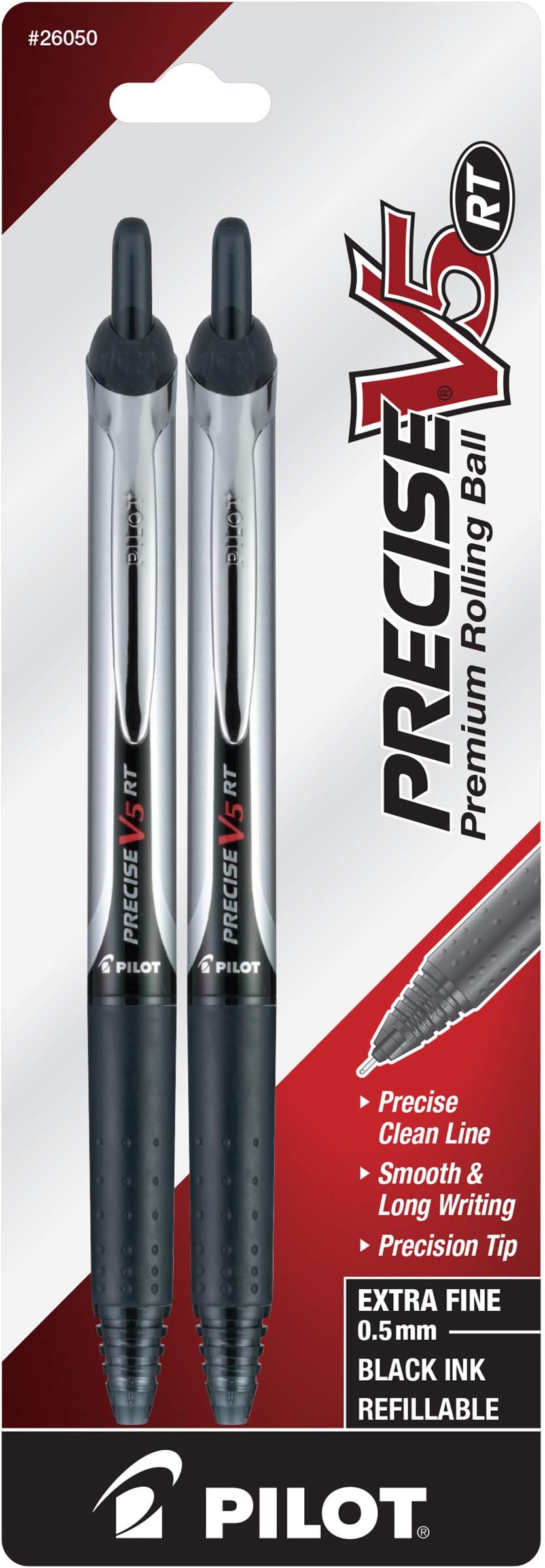 Amazon.com : Pilot Precise V5 RT Retractable Rolling Ball Pens, Extra ...