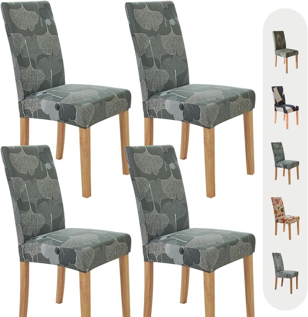 Amazon.com: YUEANG Waterproof Dining Chair Covers, Chair Covers for ...
