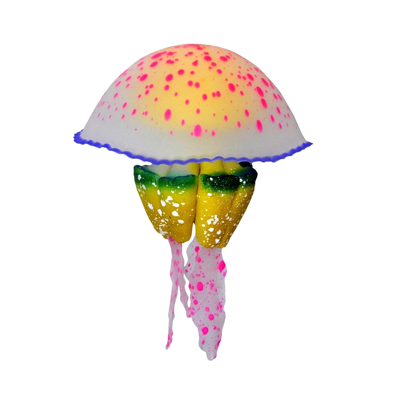 Jainsons AM001091DB-A Glowing Artificial Silicon Jelly Fish, Pink ...